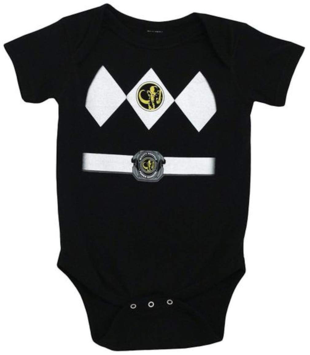 Power Rangers Black Baby Ranger Costume Romper(0-6 Months)