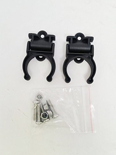 Pactrade Marine Boat Canoe Kayak Pair Of Black Folding Paddle Clip Kit
