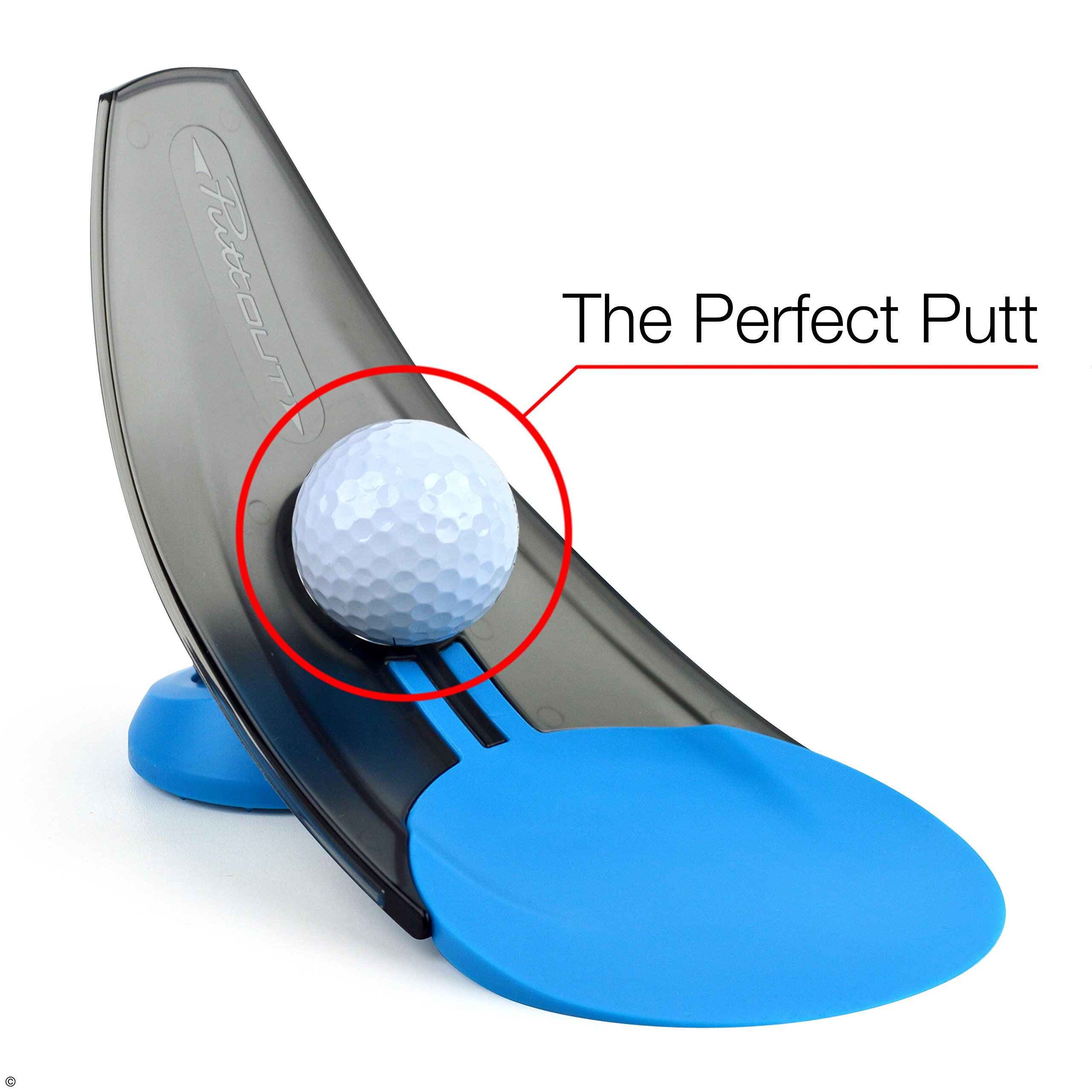 PuttOut Pressure Putt Trainer - Perfect Your Golf Putting, Blue