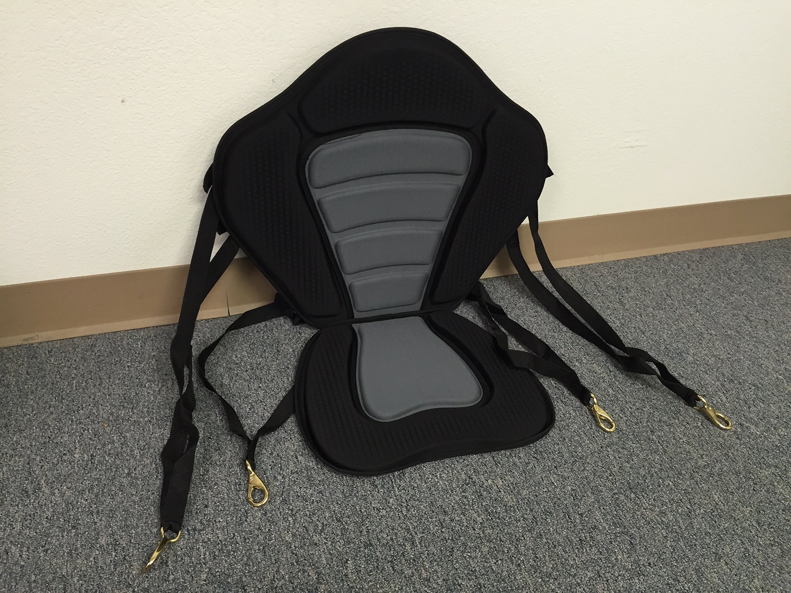 Pactrade Marine Adjustable Padded Deluxe Kayak Seat with Detachable Back Backpack/Bag Canoe Backrest