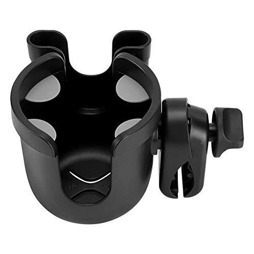 Universal Stroller Cup Holder, Bike Bottle Holder Large Caliber Designed 360 Degrees Rotation Fit for Baby Stroller, Bicycle, Wheelchair, Walker, Trolleys