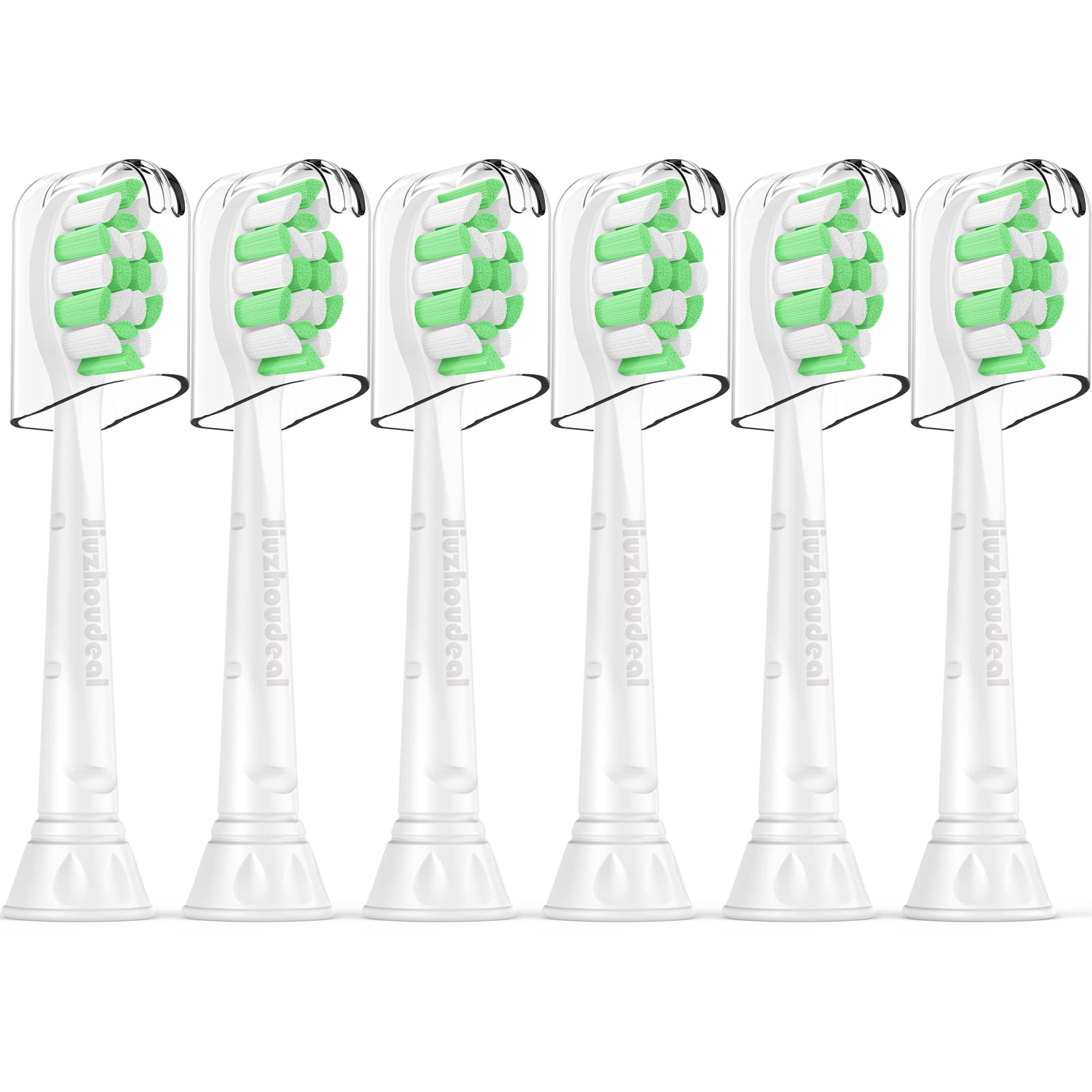 Toothbrush Replacement Heads for Philips Sonicare Toothbrush: Replacement Heads Compatible with Sonicare DiamondClean ProtectiveClean Electric Toothbrush HX6064, 6-Pack