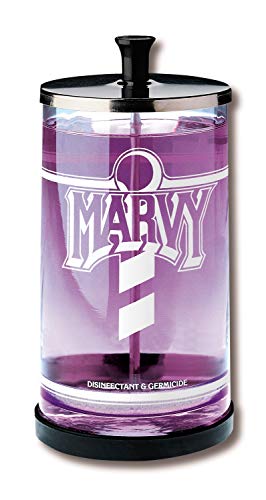 William Marvy No.6 Glass Manicurist Disinfectant Jar