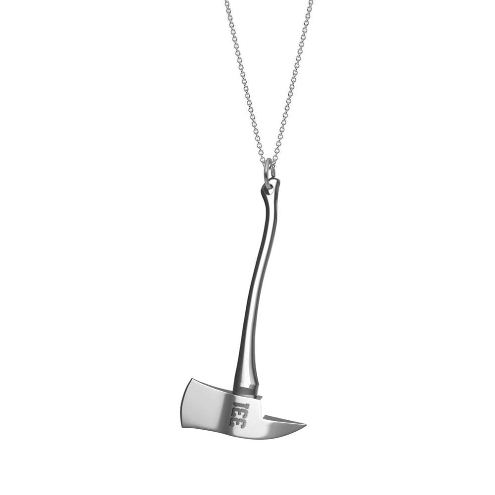 PicturesOnGold.com 14k Yellow Gold Personalized Firefighter Axe with Your Number