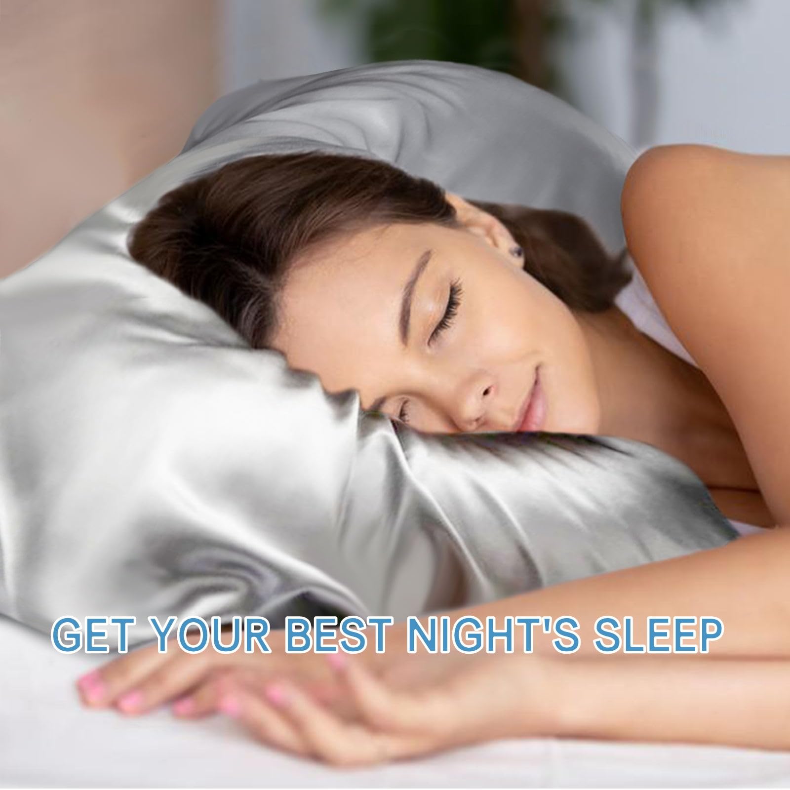 Pillows Queen Size Set of 2, Hotel Cooling Bed Pillows for Sleeping, 2 in 1 Beding Gift for Women Men, Machine Washable, 18" x 30"