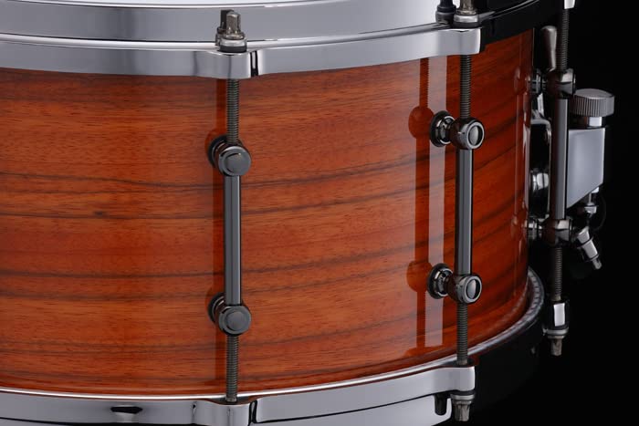 Tama S.L.P. G-Maple Snare Drum - 7-inch x 14-inch - Gloss Tangerine Zebrawood