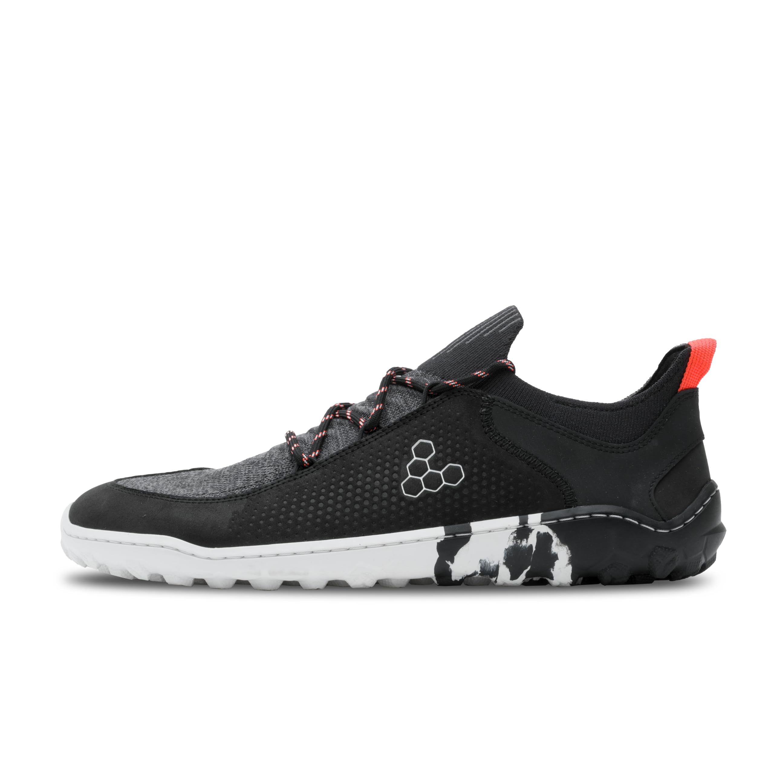Vivobarefoot Tracker Decon Low FG2, Mens Hiking Boot with Barefoot Firm Ground Sole and Thermal Protection Obsidian