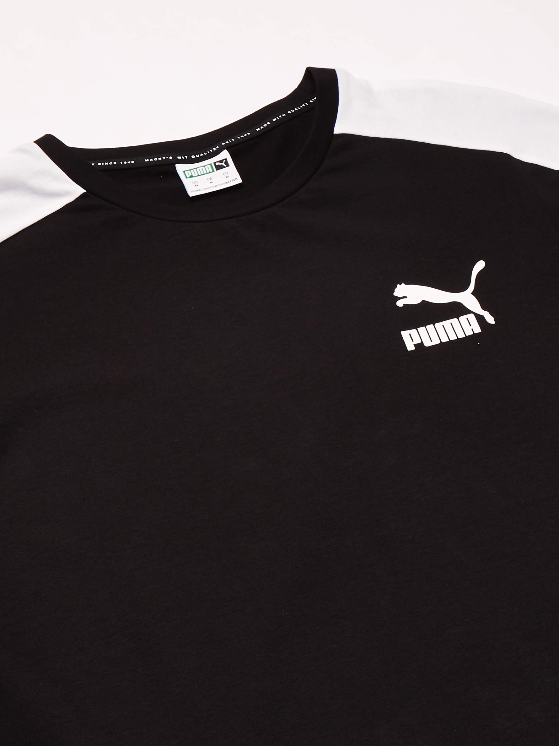 PUMA mens Iconic T7 Tee T Shirt, Black, X-Large US