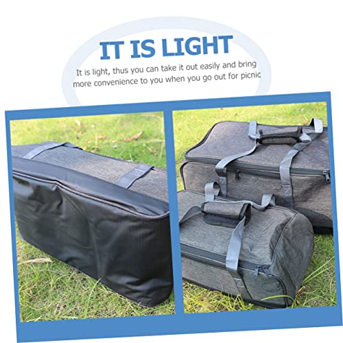 VALICLUD Outdoor Storage Bag silverware storage outdoor stove fine china storage containers container with lid containers with lids camping cookware pot case Oxford cloth barbecue small