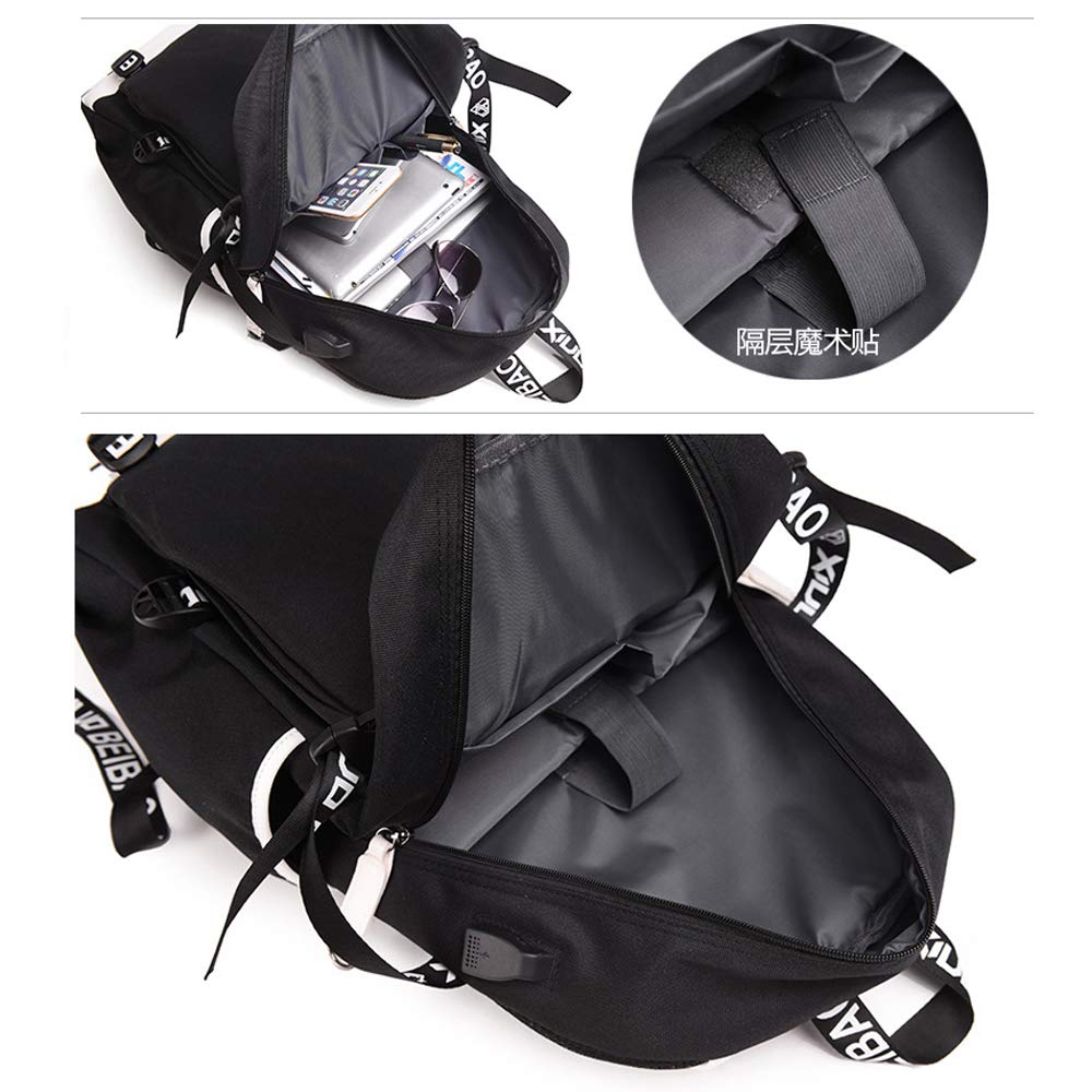 TPS SCP Foundation Women Daypack Cartoon Knapsack Oxford Travel Bagpack USB Laptop Backpack wtih USB Port (7)