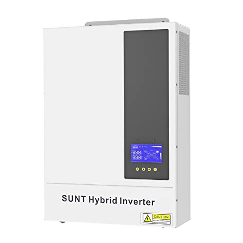 Y&H 5.5KW 48V Solar Hybrid Inverter with MPPT Charger,500V PV Input, AC220V Output,Timed Charging and Discharging for Peak Shaving and Valley Filling, WiFi and Bluetooth Communication Supported