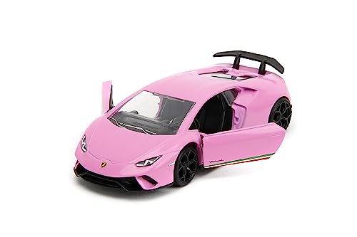 Pink Slips 1:32 W1 Lamborghini Huracán Performante Die-Cast Car, Toys for Kids and Adults(Glossy Pink)