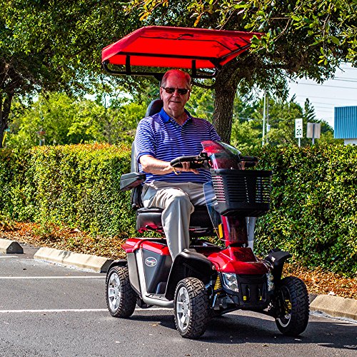 Red Sunshade Canopy for Most Pride, Golden, Drive, Challenger Mobility Scooters
