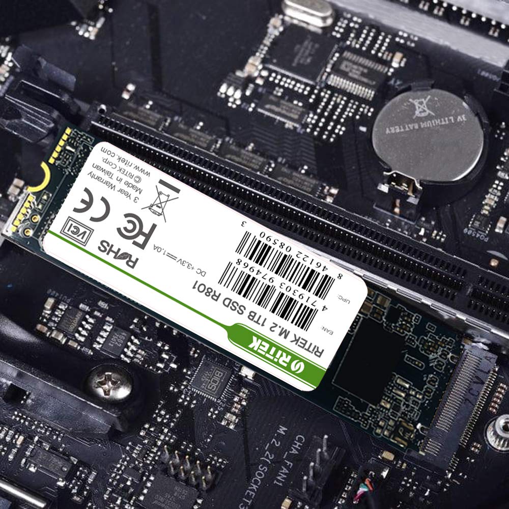 Ritek 1TB SATA III M.2 2280 6Gb/s Internal SSD Solid State Drive 3D NAND Up to 500 MB/s R801