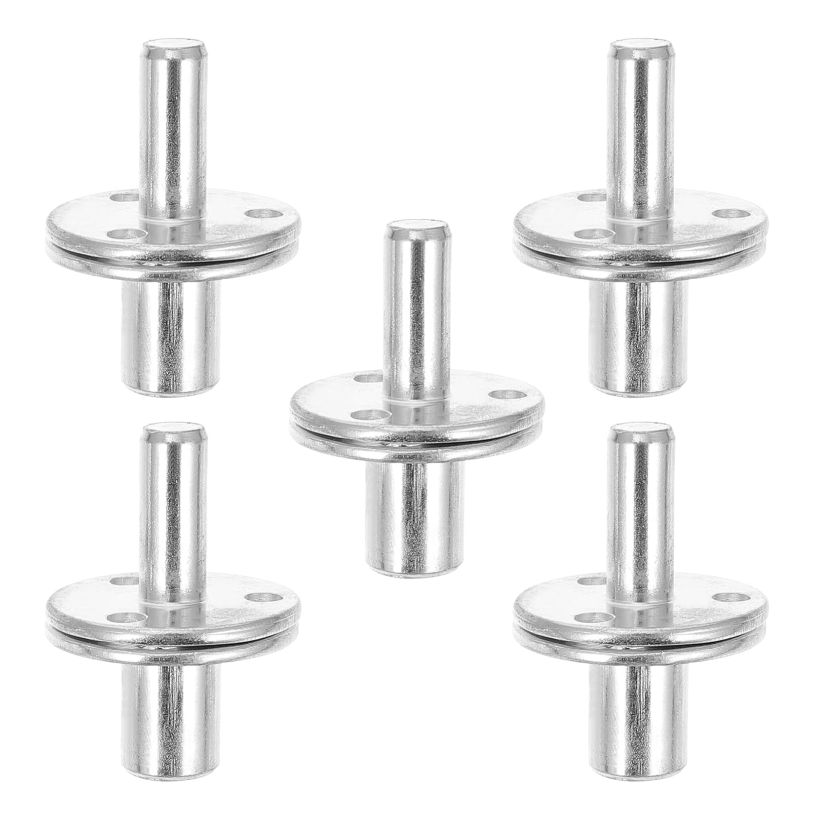 VILLCASE 5 Sets Bed Three Hole Nut Sofa Feet Nut Docking Kit Bed Column Screw Nut Lock Connector for Bed Column Furniture Parts Bed Column Screws Kit Bedpost Connect Screw Kit Iron Splint