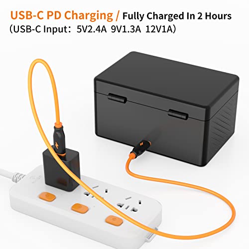 Wireless Charging Case, ZGCINE R30 Pro Built-in 3400mAh Battery with 3-Channel PD Fast Charging Port Compatible for Rode Microphones Wireless GO 2 & Rode Microphones Wireless GO