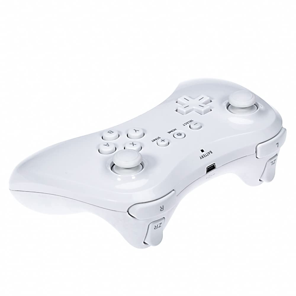 QUMOX 2x White Remote U Pro Controller Gamepad for Ntdo Wii U