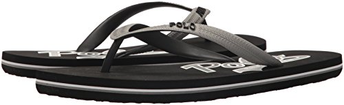 POLO RALPH LAUREN Men's WHITLEBURYII Flip-Flop, BLACK, 11 D US
