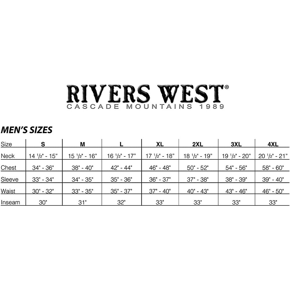 RIVERS WEST Men's Kokanee Waterproof Windproof Fully Seam-Sealed Fishing Bib, Tan, Large