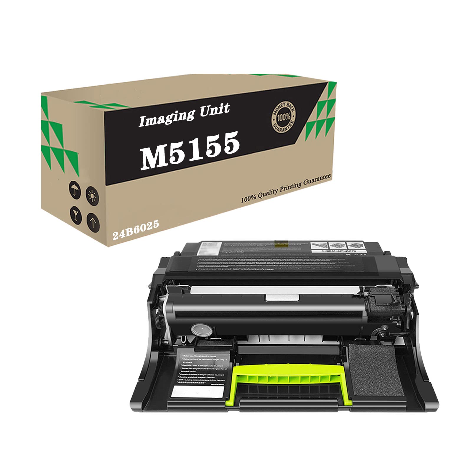 OGLU M5155 Compatible 24B6025 Black Imaging Unit for Lexmark M5155 M5163 M5170 XM5163 XM5170 Printer, High Yield 100,000 Pages 1Pack