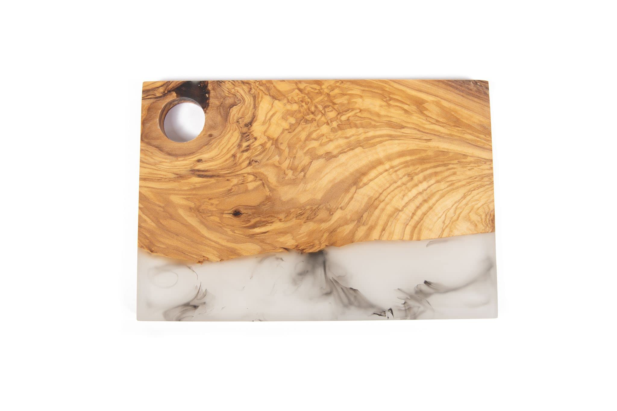 Urthwood Studios Handmade Olive Wood Charcuterie Board with Epoxy Resin, Cheese Boards & Party Serving Tray, Wooden Epoxy Serving Board, Meat Fruit Cheese Chopping and Cutting Board, Unique Gift