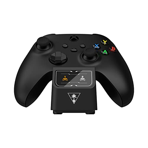 Turtle Beach Fuel Dual Controller Charging Station & Headset Stand for Xbox Series X|S & Xbox One Wireless Controllers – 22+ Hour Battery Packs, Quick Charge, and Compact Design - Black