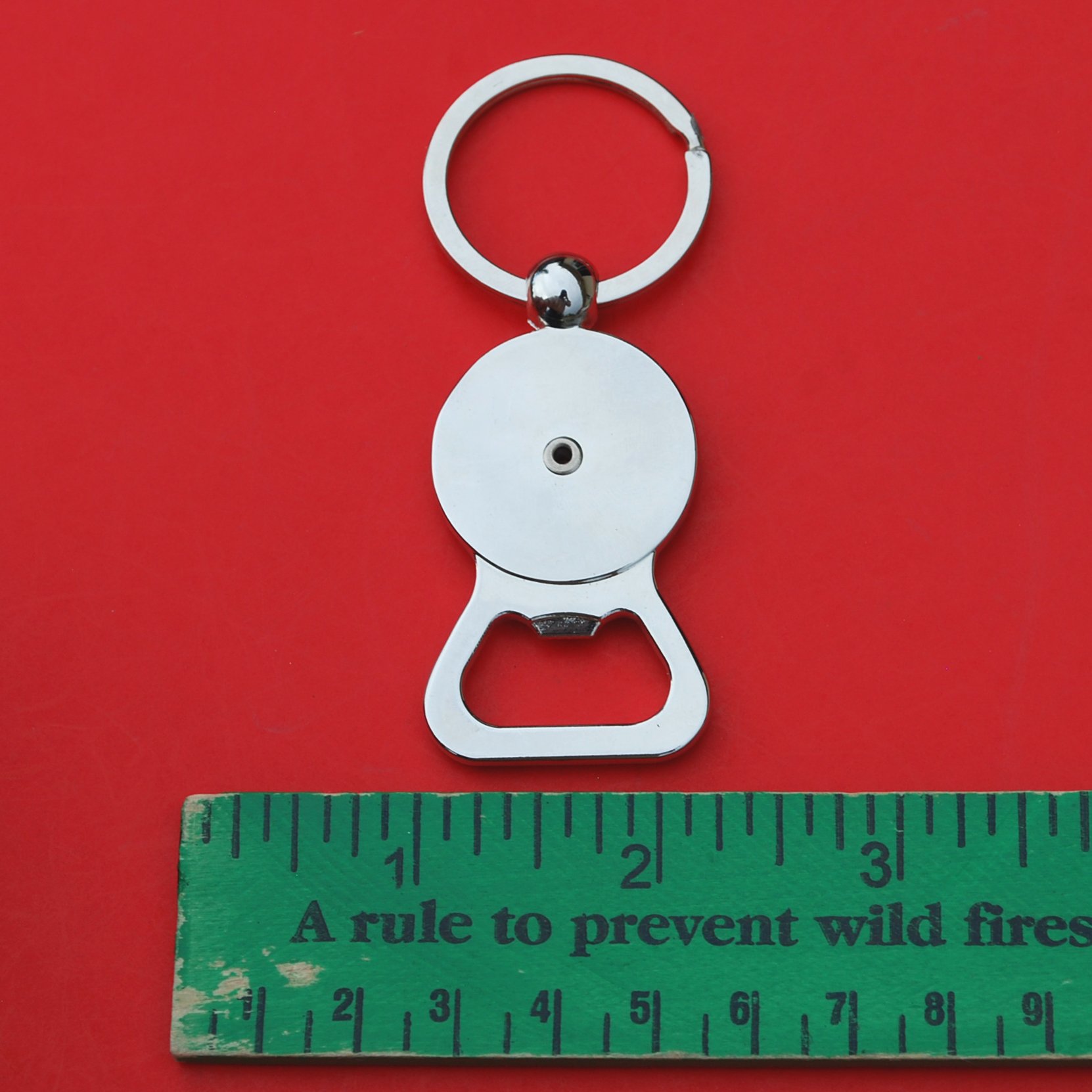 US 1937 Indian Head Buffalo Nickel 5 Cent Coin Silver Tone Key Chain Ring Bottle Opener NEW