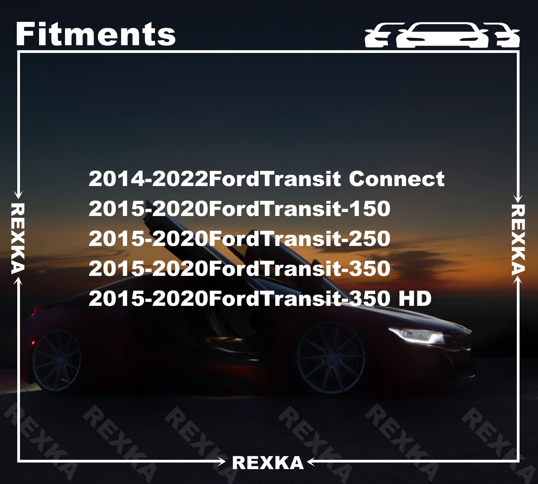 Rexka 20pcs Door Trim Panel Clip Fastener Retainer for Land Rover LR013135, Body Side Molding Clip for Ford W714231-S300