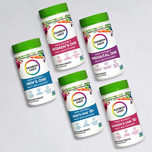 Rainbow Light High-Potency Prenatal One Multivitamin, Prenatal Health Multivitamin Supports Mom's Health and Baby's Development, With Vitamin C, Vegan, 90 Count