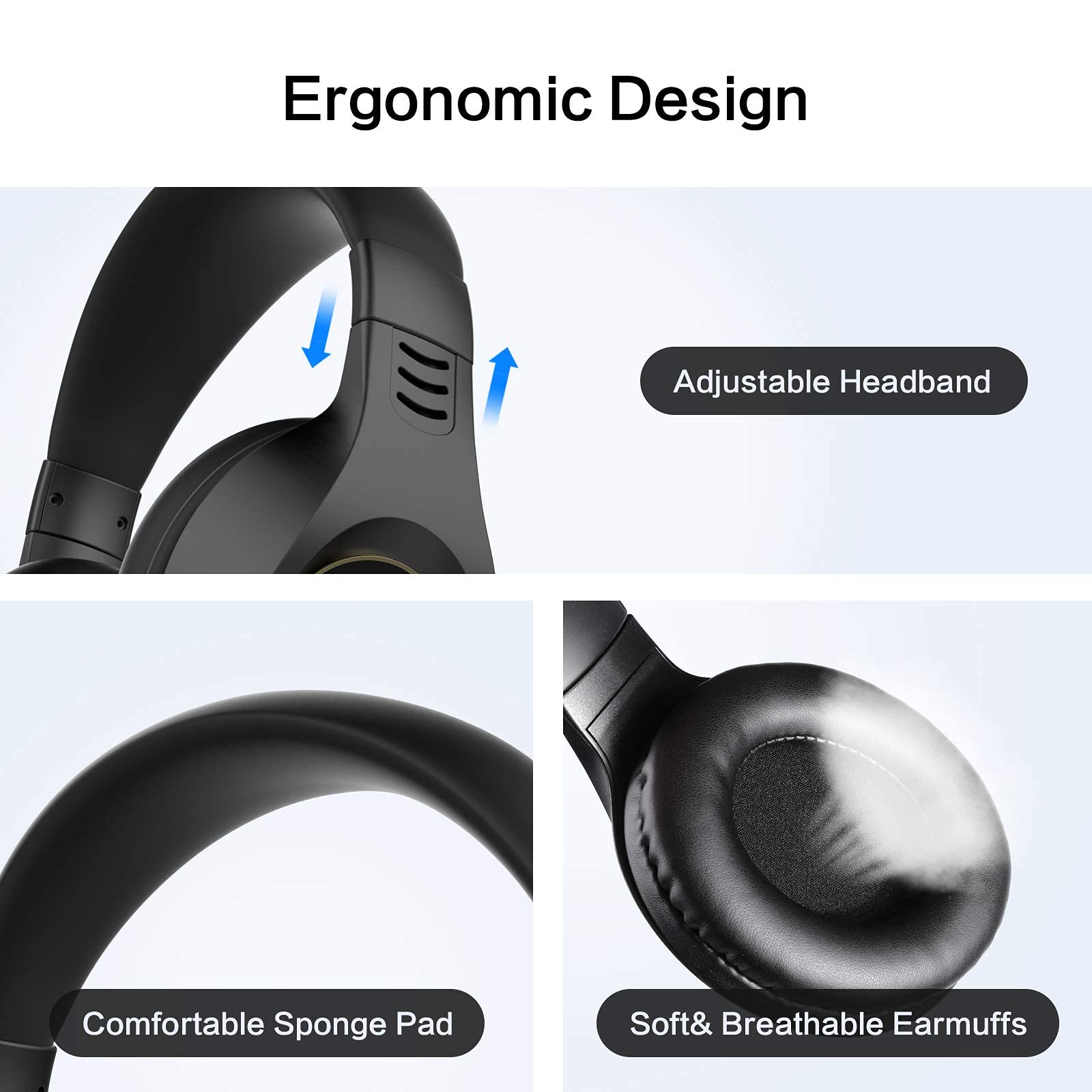 SOMIC 3.5mm Stereo Headset, Computer Headset Over-Ear Headphones with Boom Microphone for Desktop, Wired Headphones with Volume Control for Work/Skype/Conference, 2 Pack (Separate Audio& Mic Ports)