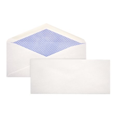 Privacy Tint Business Envelope with Gummed Closure, (4-1/8 x 9-1/2), 40CT
