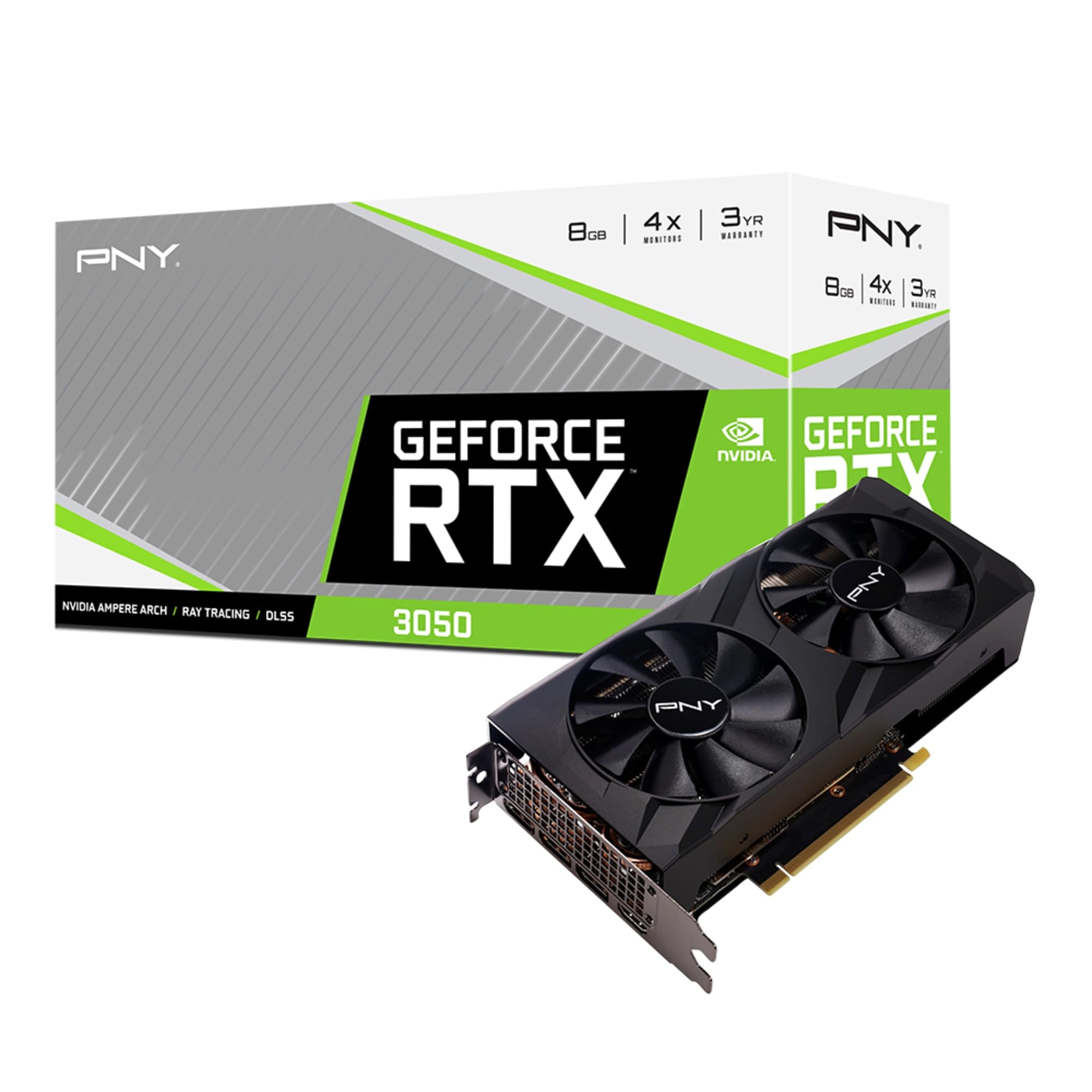 PNY GeForce RTX™ 3050 8GB Verto Dual Fan Graphics Card