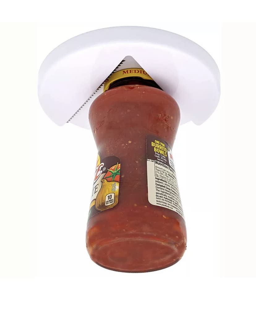 ZHAWK Kitchen Jar Opener | The Under Cabinet Lid Opener β Easy Grip, One Handed Jar & Bottle Opener for Weak Hands & Seniors with Arthritis | Effortless Jar Opener (Plastic - Design #1)