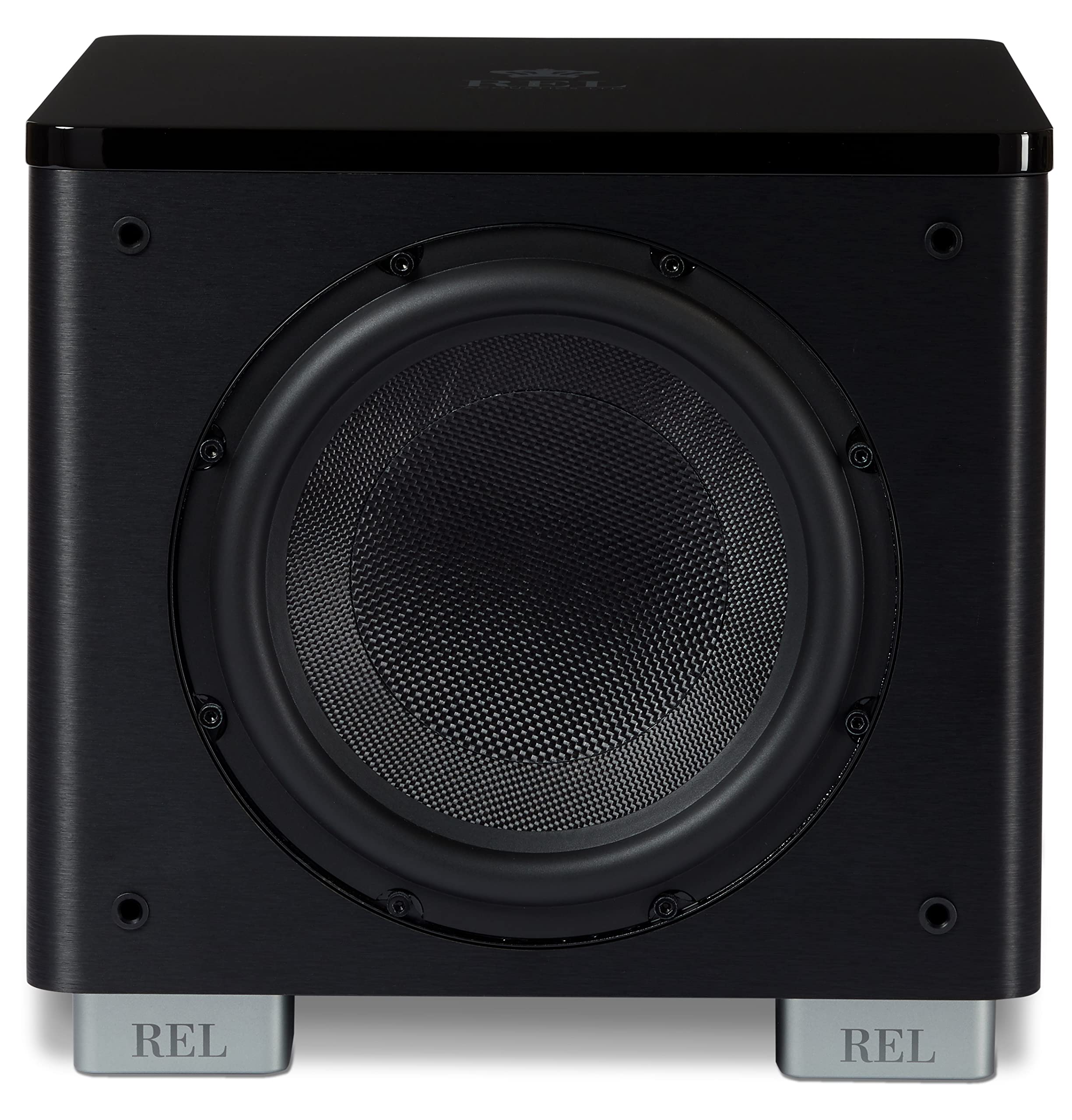 REL Acoustics HT/1003 MKII Subwoofer, HT-Air Wireless compatible, Line Grained Black Composite