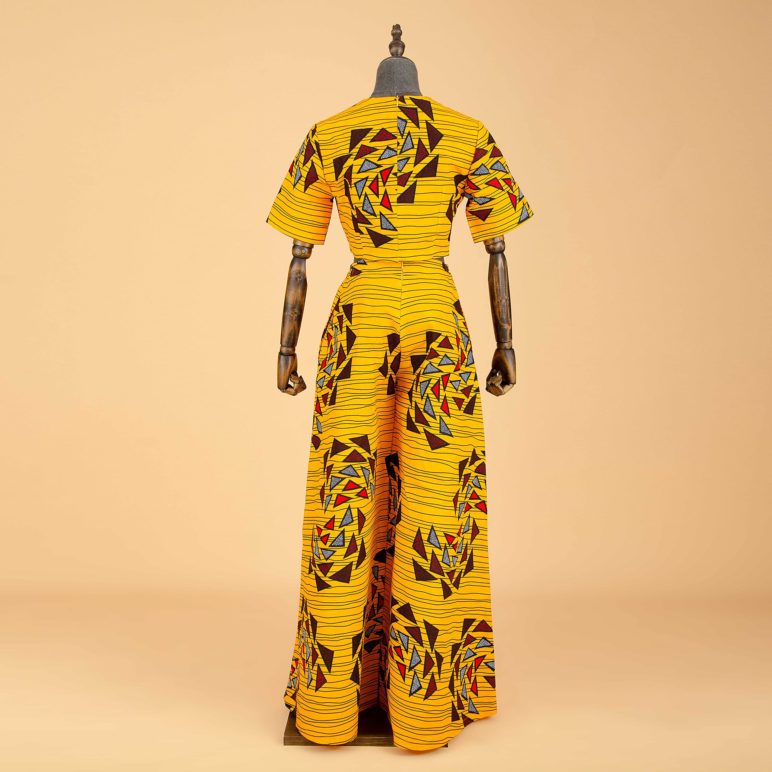 Private Customized Tracksuit Set for Women African Print Tops and Ankara Pants Plus Size Dashiki Clothing Tracksuit Outfits Wax Cotton 649 XXS