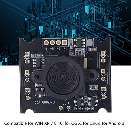 USB Camera Module, 2MP HD 75 Degree Perspective Automatic Focal Point Industrial Camera Module for Phone Notebook