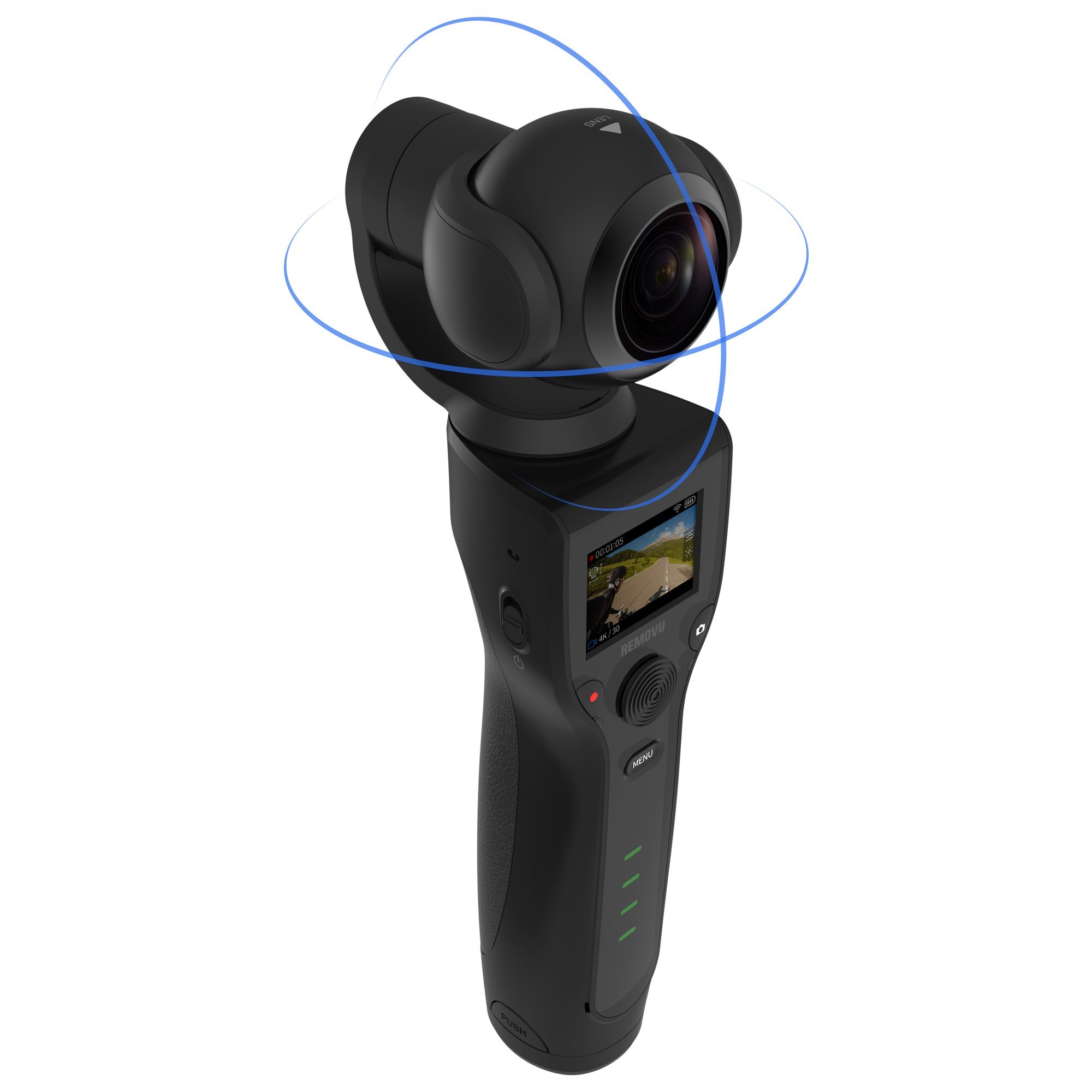 Removu K1 4K UHD Video Camera with Integrated 3-Axis Self Stabilizer