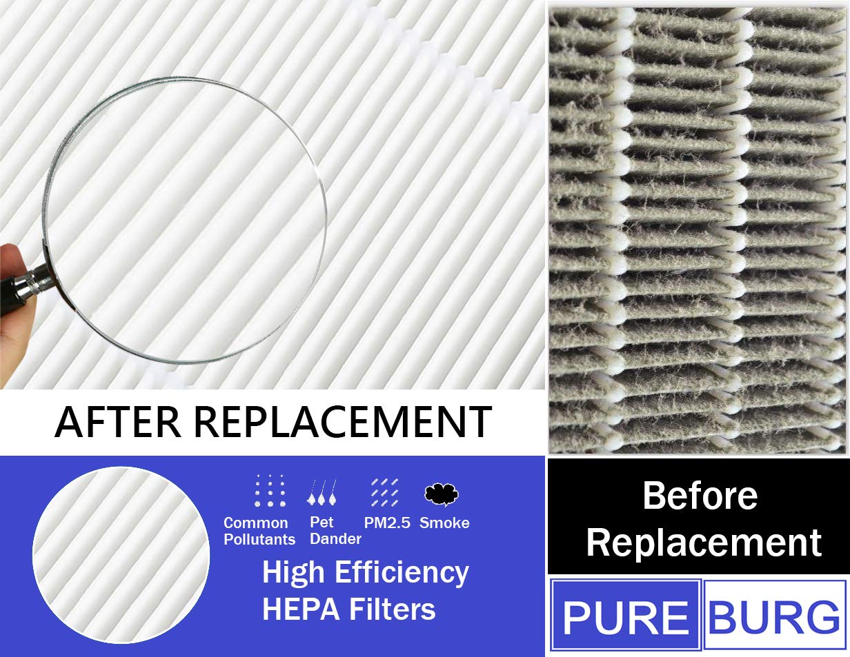 PUREBURG 1-Pack Replacement Filter Compatible with Hunter 30973 fits 30405 30406 30407 30413 30414 30441 30890 30891 30892 30895 30405 Total