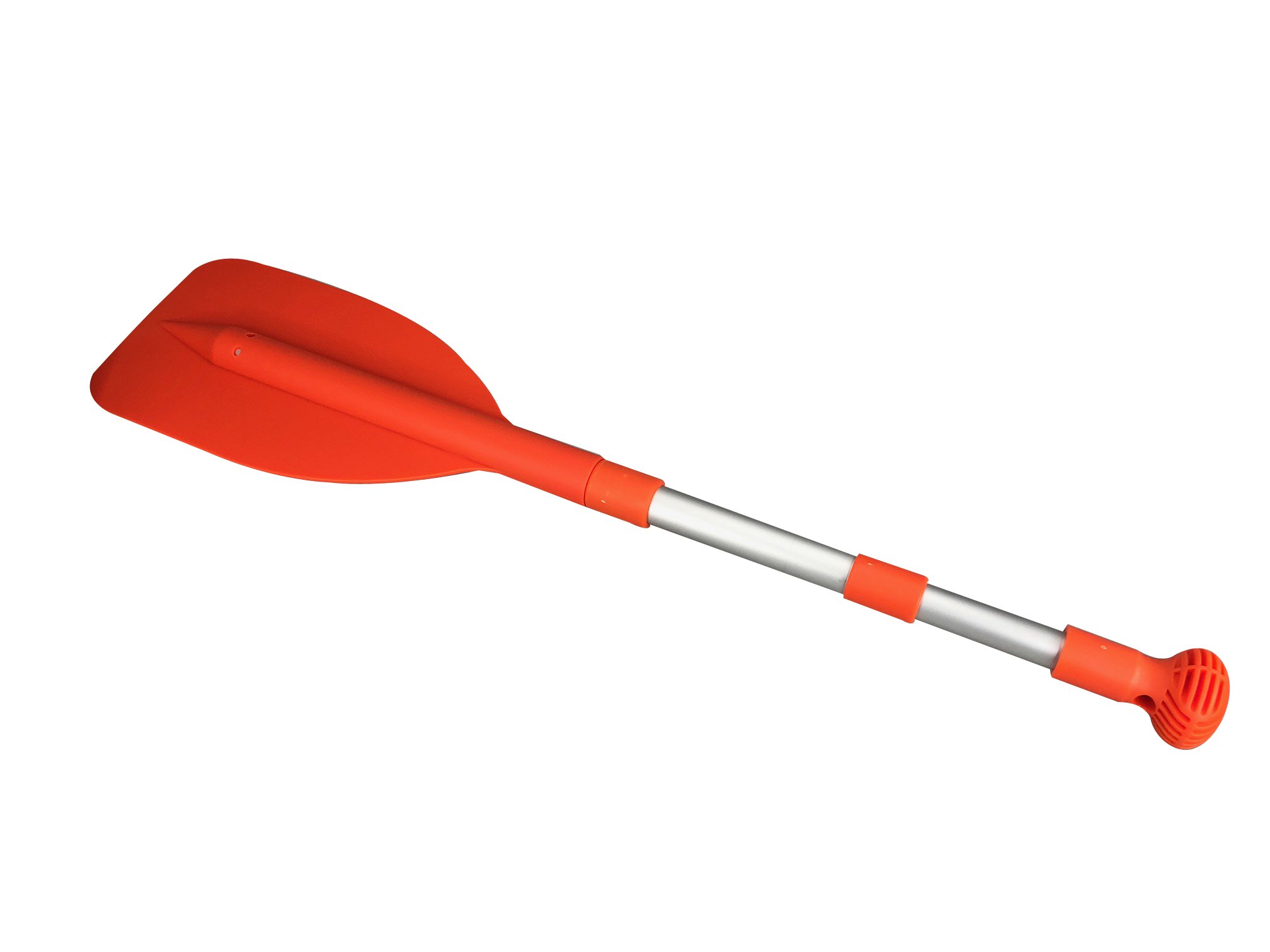 Pactrade Marine Boat Kayak Raft Mini Telescopic 21'' - 42'' Paddle Orange Blade Round Grip No Direction Limit