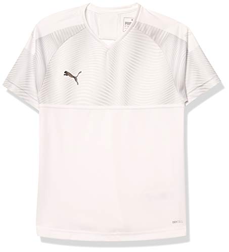 PUMA Unisex Youth Cup Jersey, White/Black, L