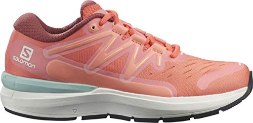 Salomon Sonic 4 Confidence Running Shoes for Women, Persimon/White/Ebony, 7