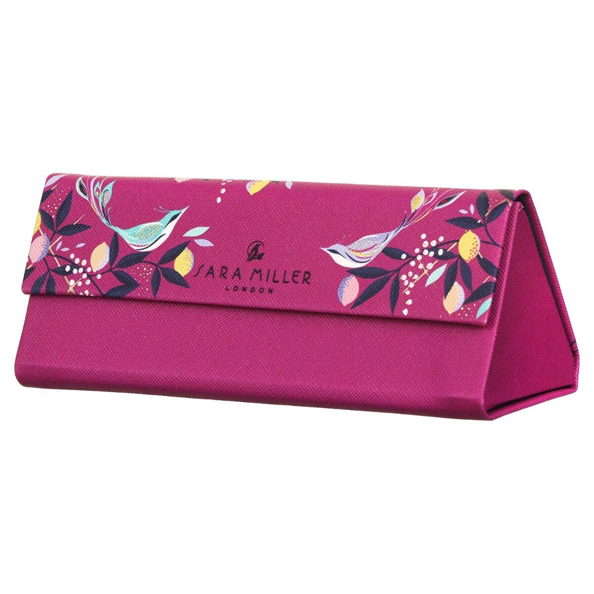 Sara Miller Mauve Orchard Birds Glasses Case