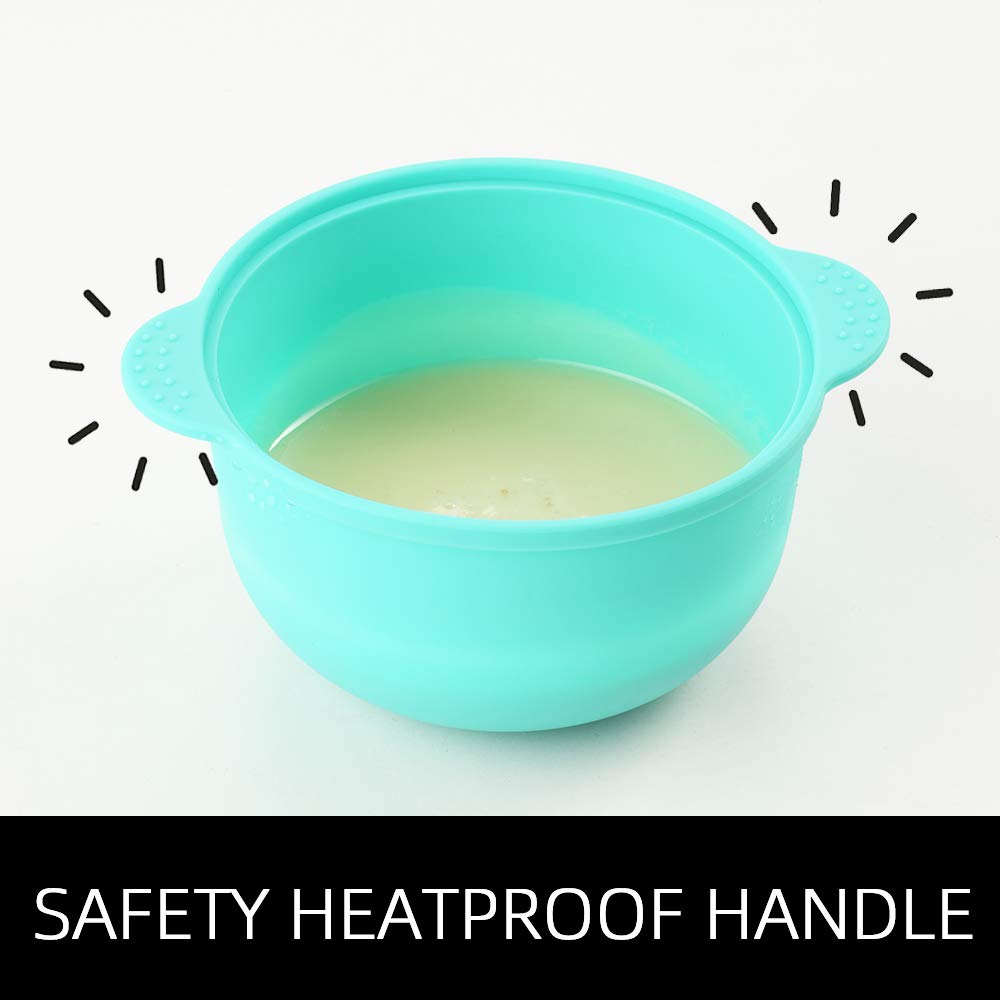 Replacement Wax Pot for Wax Warmer, Non-stick Wax Bowl and Spatulas Set, Reusable & Removable Wax Pots and Scraper for All Kinds of 500ml Wax Heater Machine.