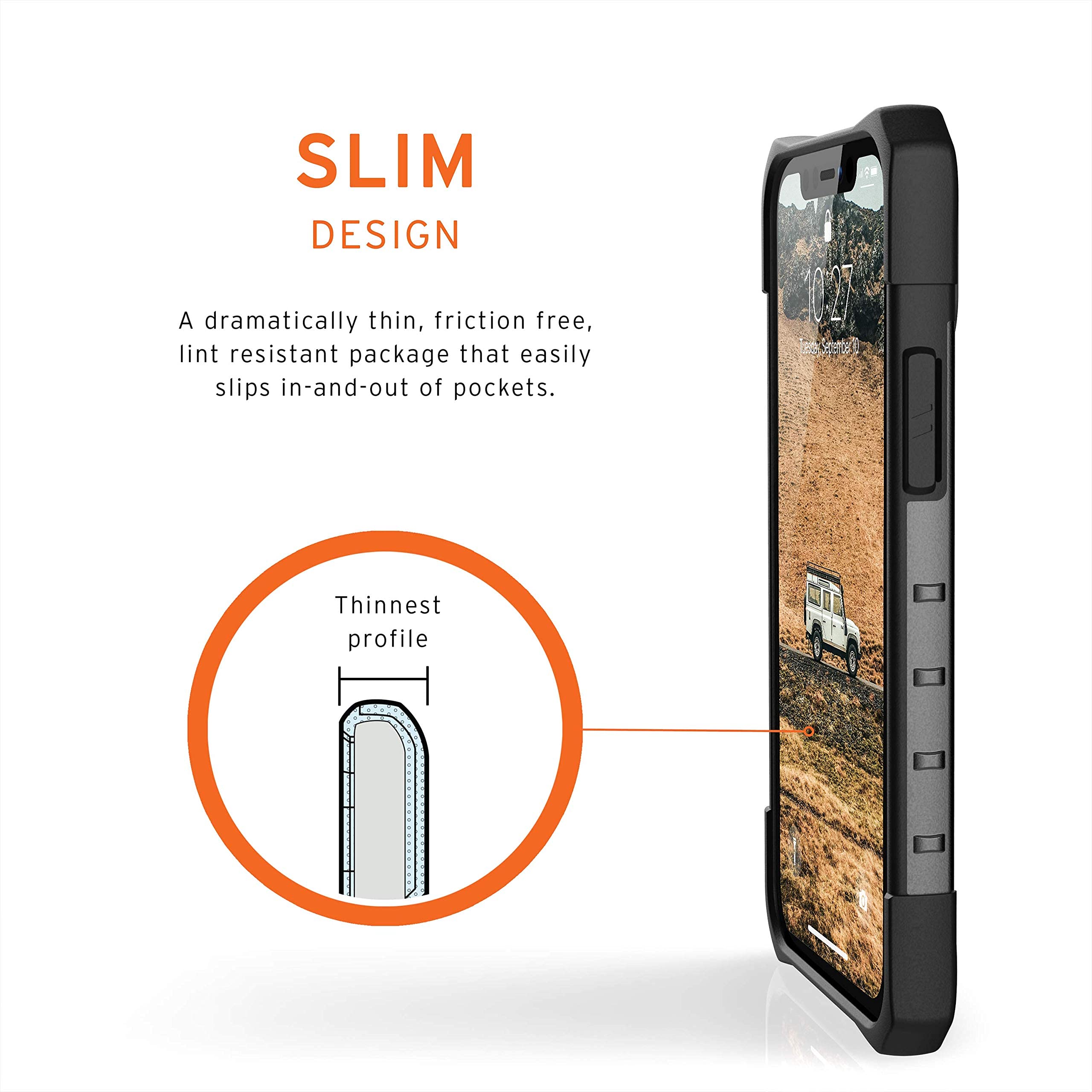 URBAN ARMOR GEAR UAG Designed for iPhone 12 Case/iPhone 12 Pro Case [6.1-inch Screen] Rugged Lightweight Slim Shockproof Pathfinder Protective Cover, Silver