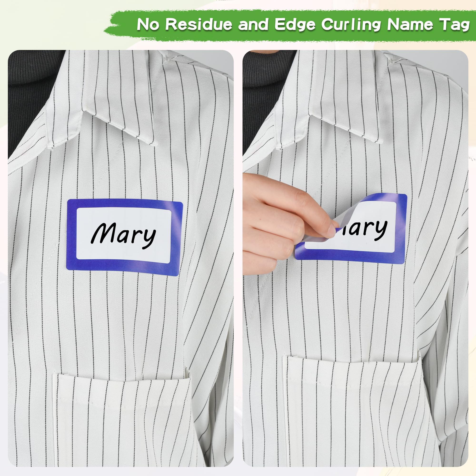 Pacific Mailer Name Tag Stickers Label Stickers Name Stickers for School Office Home Meeting [200 Labels, 3.5" x 2.25"]