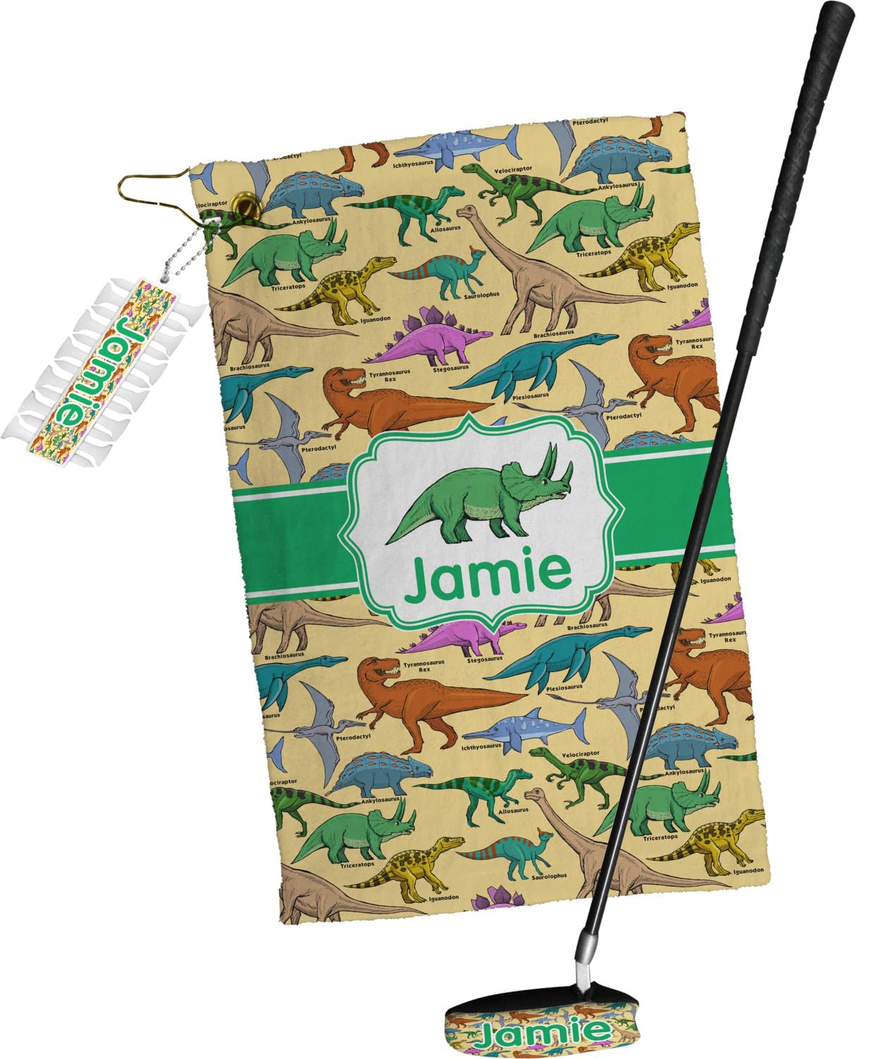 Personalized Dinosaurs Blade Putter Cover