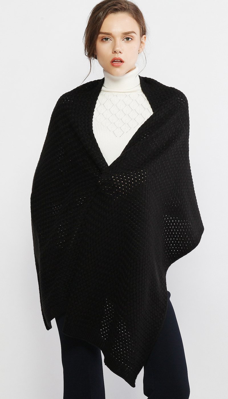 RIIQIICHY Winter Scarfs for Women Cold Weather Chunky Knit Scarf Warm Thick Black Scarf Long Large Oversized Scarves