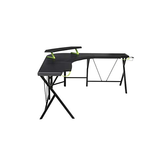 RESPAWN 2000 Gaming Computer Desk, L Shaped Desk, in Green RSP 2000 GRN