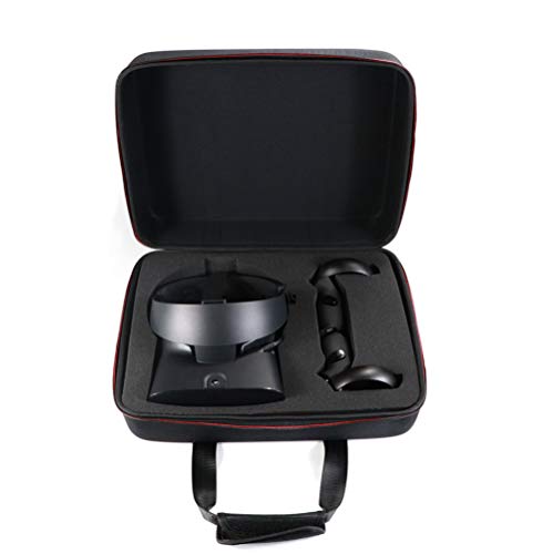 Portable Hard Carrying case for Oculus Rift S PC-Powered VR Gaming Headset and Controllers Protective Storage Box with Accessories(Black)