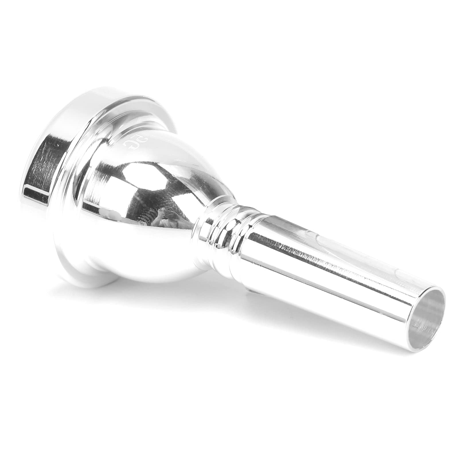 Trombone Mouthpiece, Brass Material 5G Trombone Mouthpiece Trumpet Mouthpiece for Tenor Trombones(Silver 12.7mm)